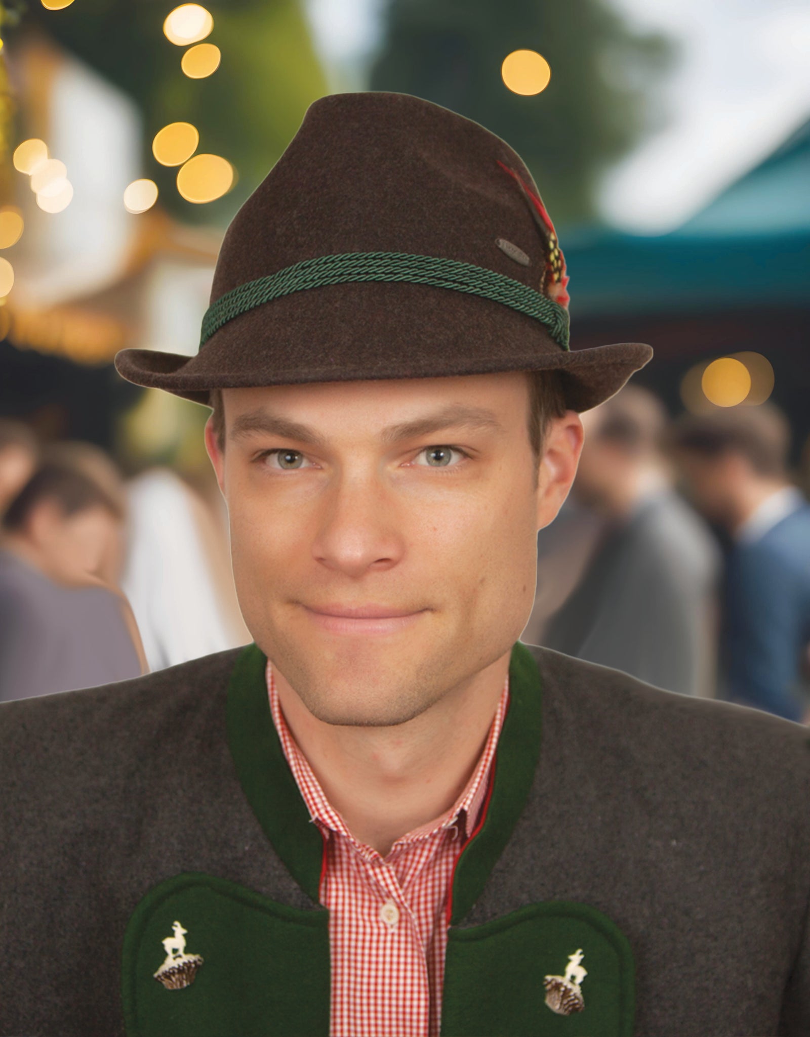 Men’s 100% Wool German Hat for Oktoberfest Parties