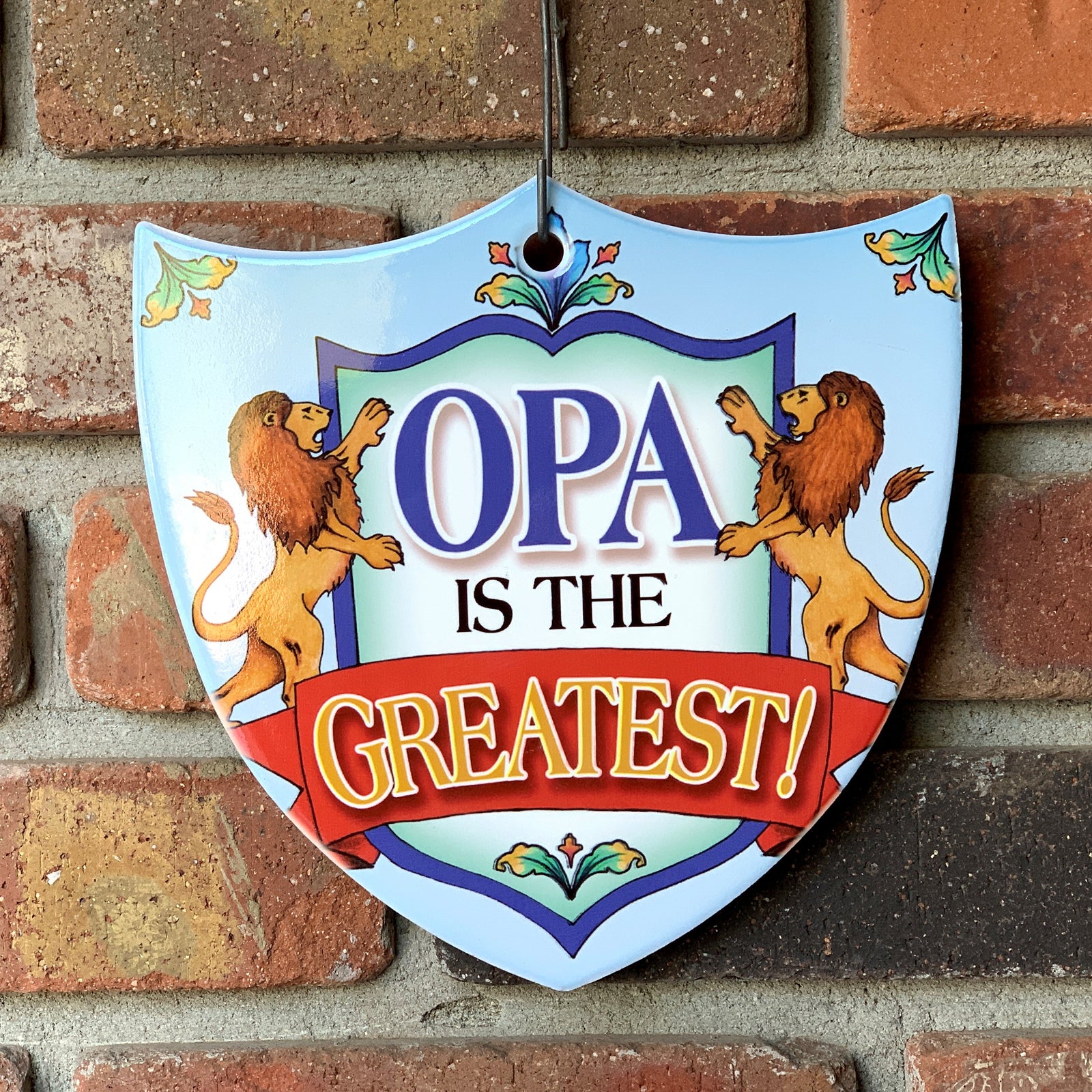 Best Gifts to Give: “Opa is the Greatest” Ceramic Wall Decor