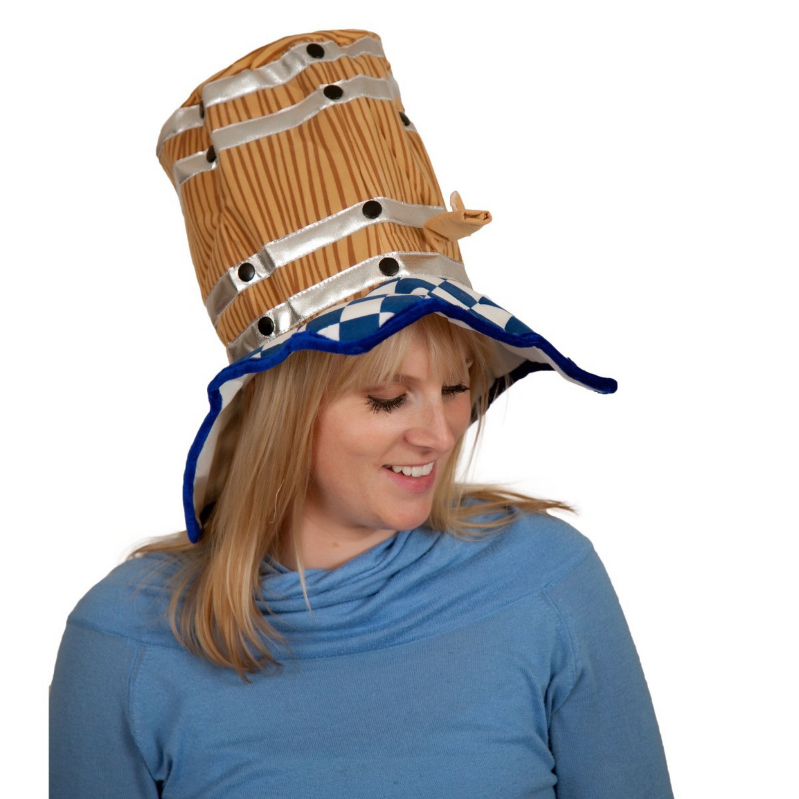 Happy Keg Hat: An Adult Costume Party Beer Barrel Hat